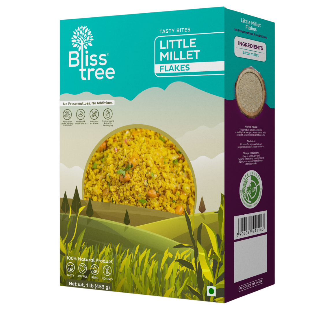 Little Millet Flakes - 1lb - Bliss Tree CA Central Valley